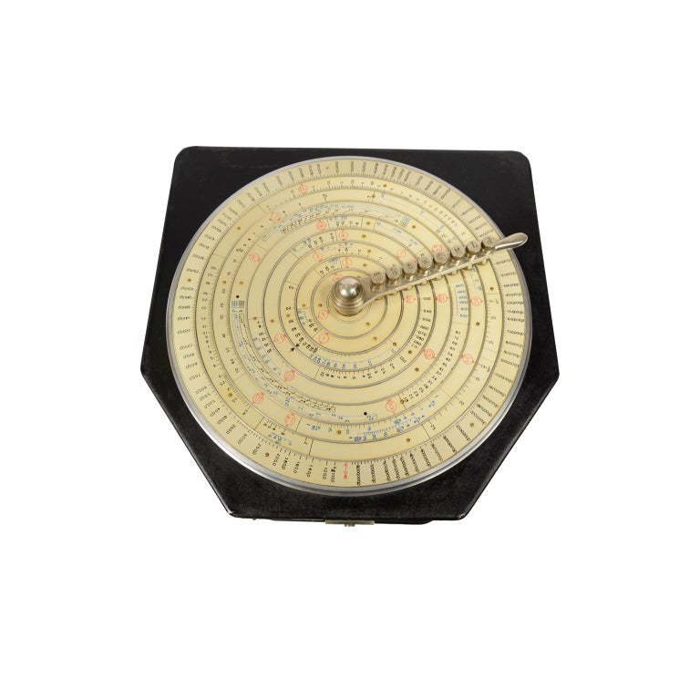 Washington Logarithmic Slide Rule Original Box Antique Calculation Tool ...