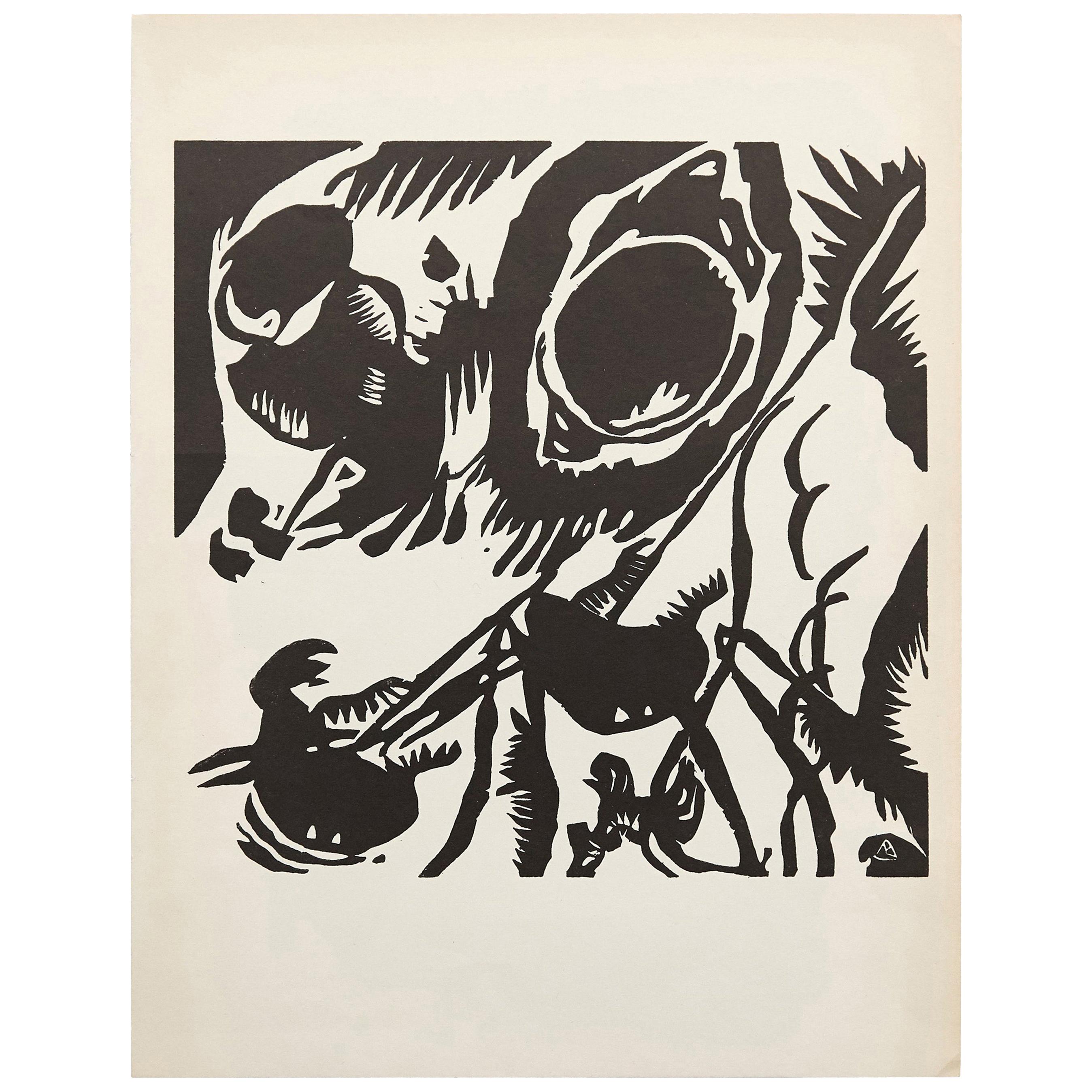 Gustave Baumann "taos Placita" Woodcut at 1stDibs