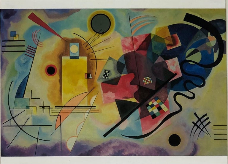 Wassily Kandinsky Print from Painting Titled Yellow-red-blue For Sale ...