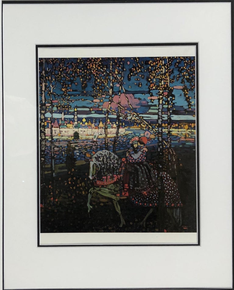 Wassily Kandinsky sérigraphie en soie intitulée Riding Couple En vente ...