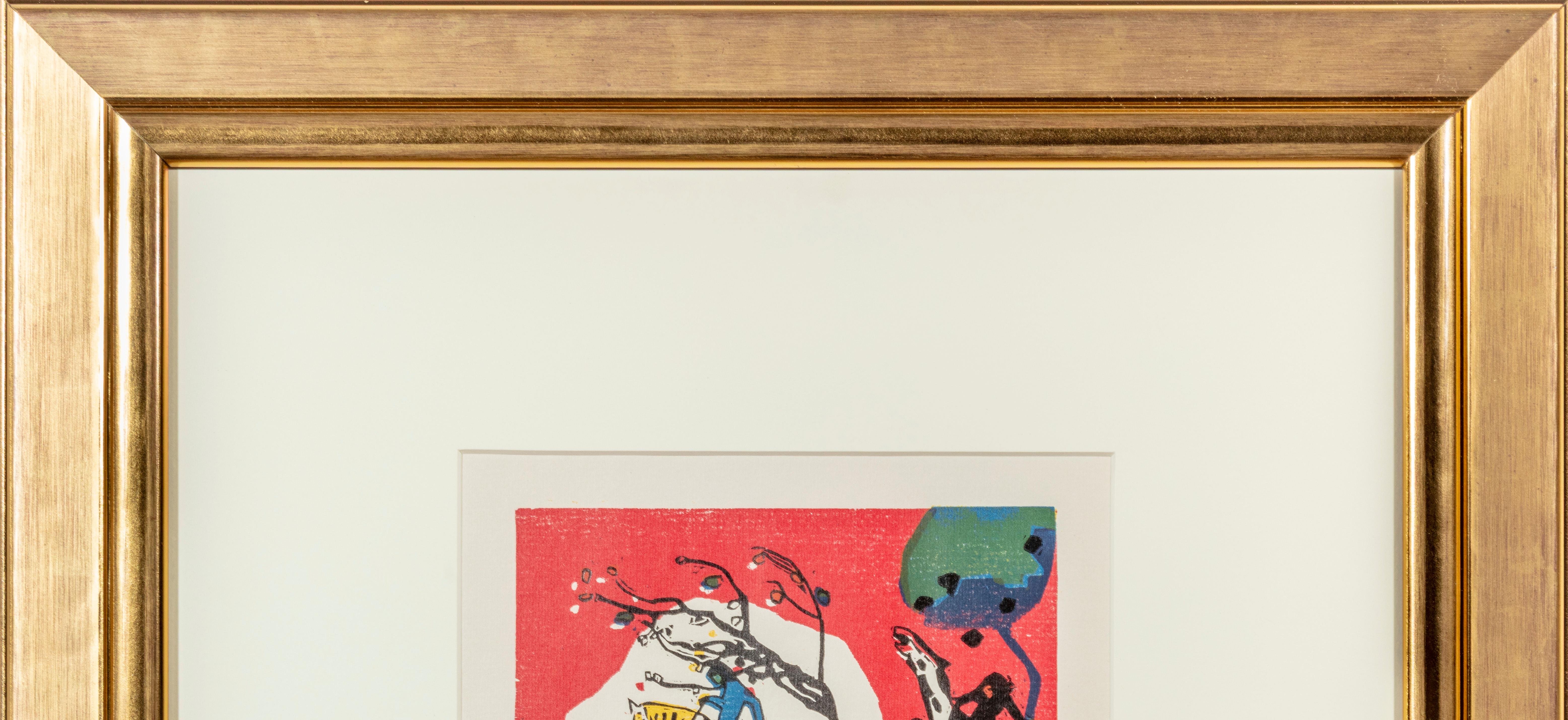 Wassily Kandinsky - Klänge: Zwei Reiter vor Rot (Two Riders in Red ...
