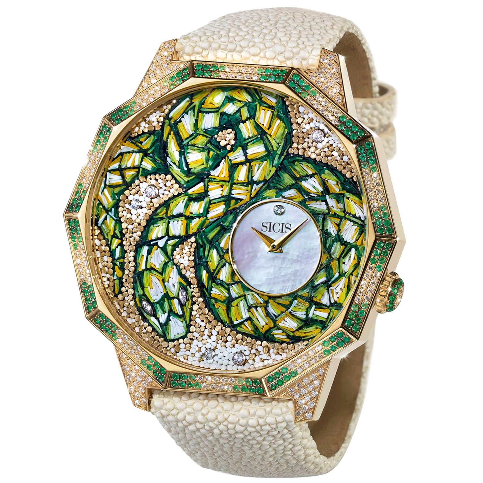 Piaget White Gold and Diamond Automatic Polo Wristwatch at 1stDibs