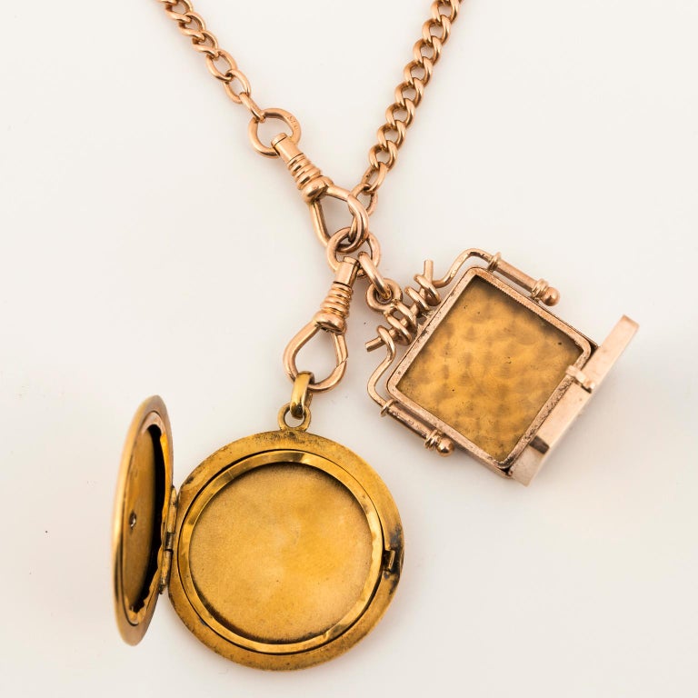 Watch Chain Charm Necklace at 1stdibs