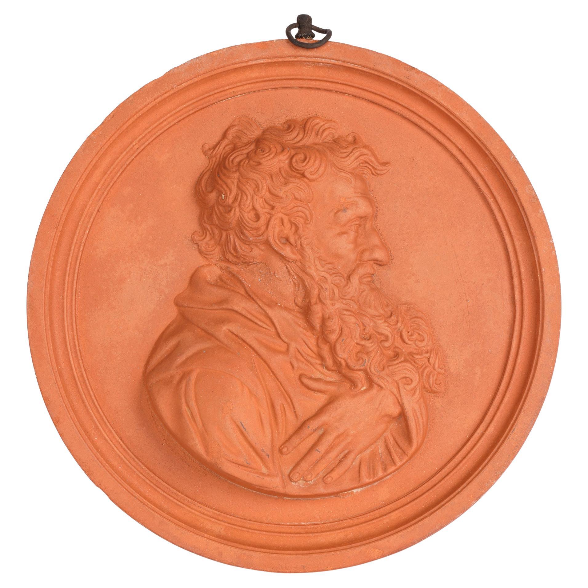 Carlo Manzoni Coleorton Art Pottery Cherub Plaque 1897 at 1stDibs