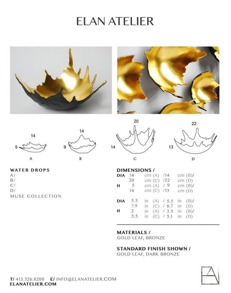 Water Drop Bowl by Elan Atelier in Stock For Sale at 1stDibs