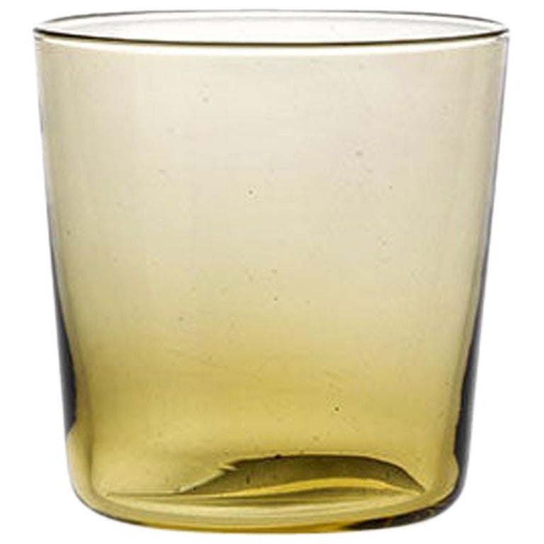 Water Glass Handcrafted in Muranese Glass, Small, Angora Smooth MUN by ...