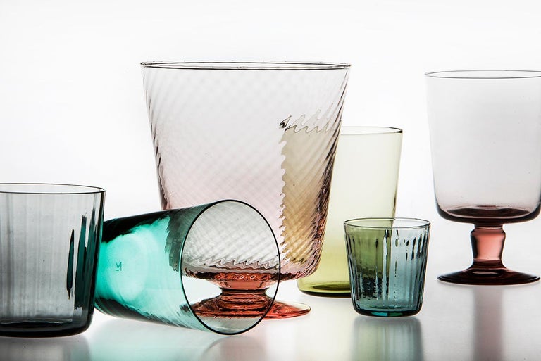 Water Glass Handcrafted in Muranese Glass, Small, Lead Smooth MUN by VG ...