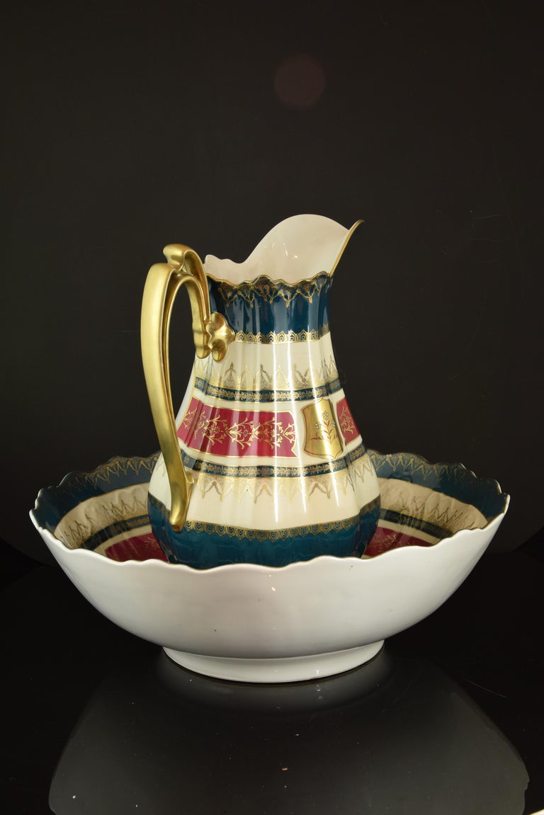 Water Pitcher Set, Moritz Zdekauer, Altrohlau, Czech Republic, Late ...