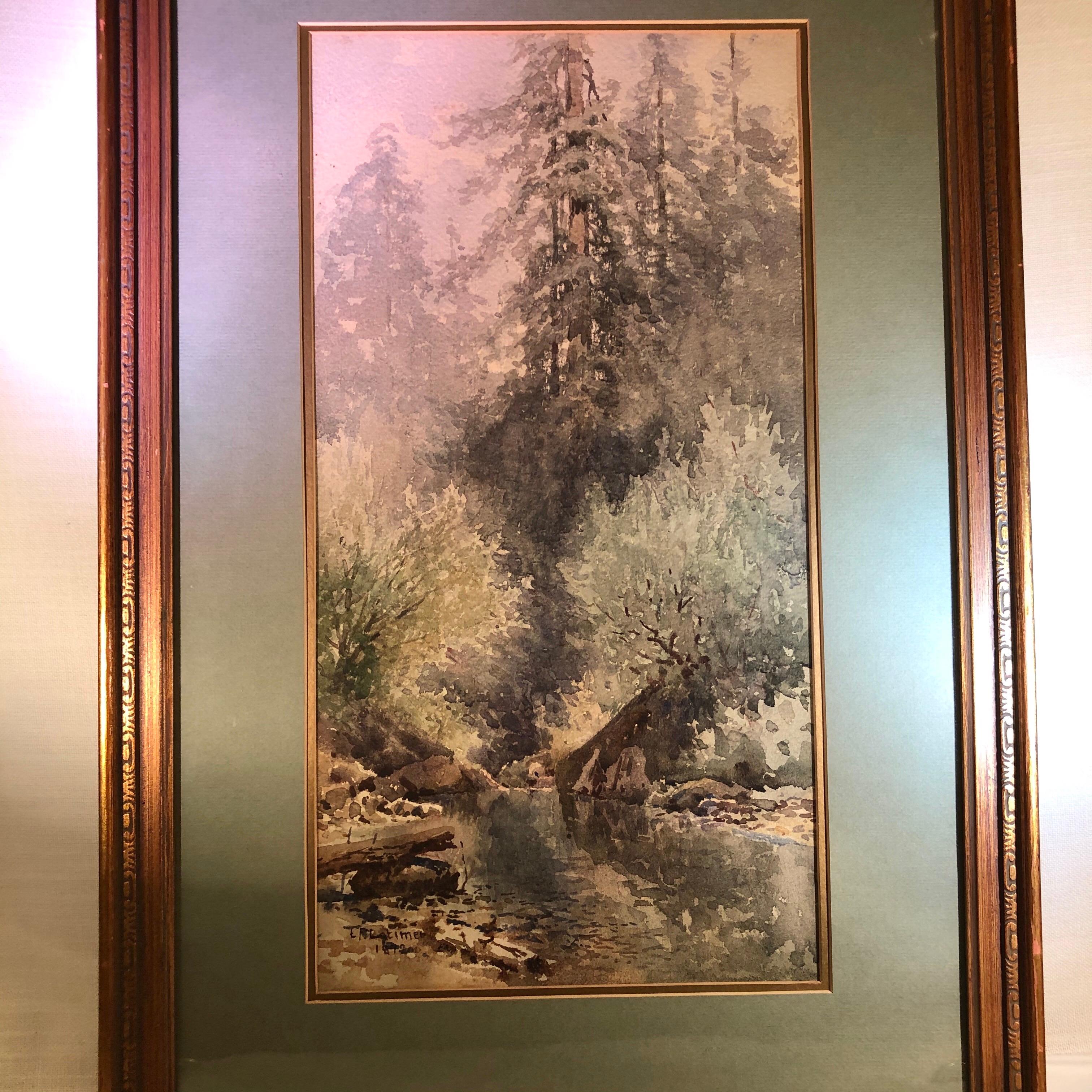 Watercolor Painting by Lorenzo Palmer Latimer of the California ...