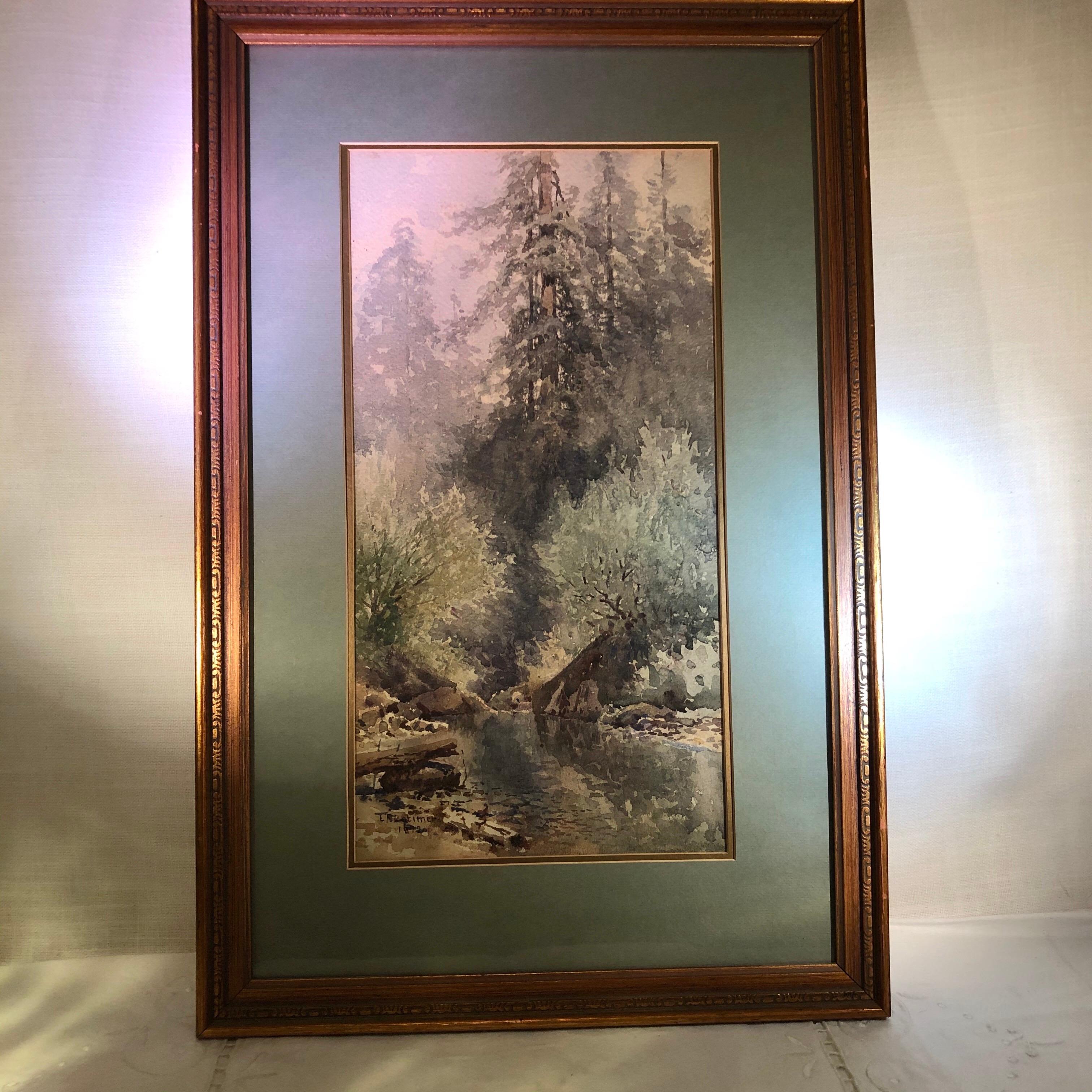 Watercolor Painting by Lorenzo Palmer Latimer of the California ...