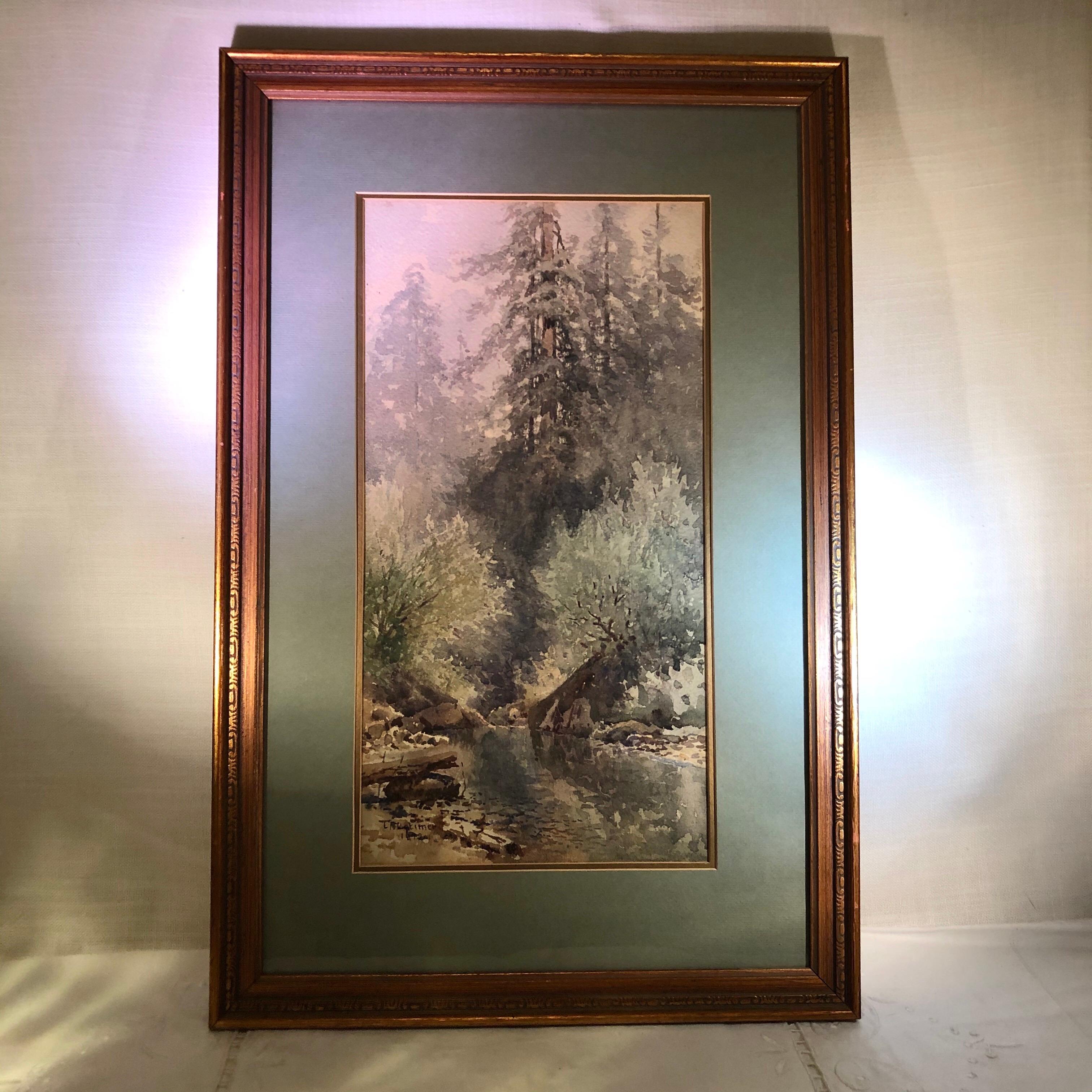 Watercolor Painting by Lorenzo Palmer Latimer of the California ...