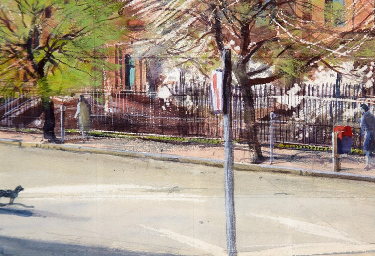 Watercolor Painting 'The Stop Light' by A. Lassell Ripley, Listed Am ...