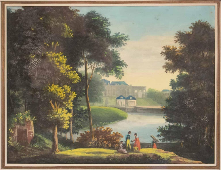 Watercolor Period Directoire For Sale at 1stDibs
