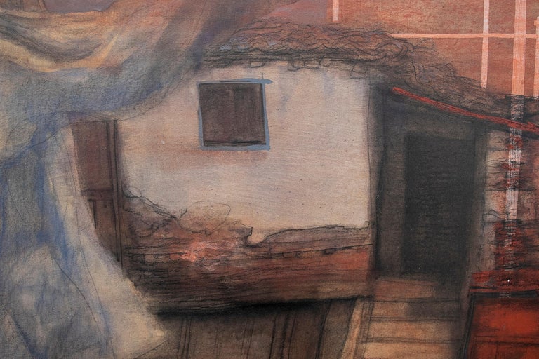 Watercolour of "Composition" by Manuel Alcorlo Barrero year 1971 ...