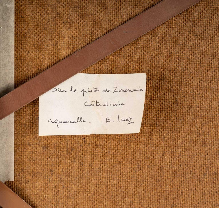 Watercolour on Luez paper, African Landscape For Sale at 1stDibs