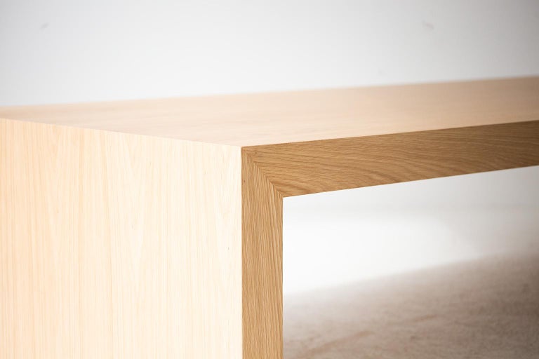 Waterfall Table in White Oak For Sale at 1stDibs
