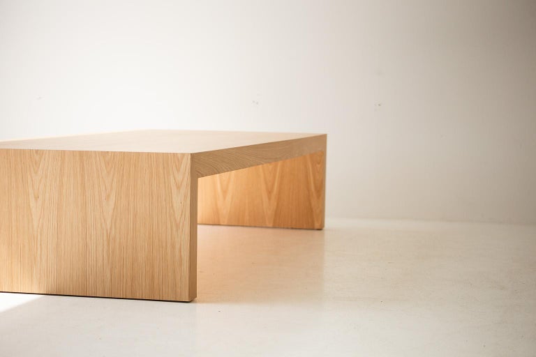 Waterfall Table in White Oak For Sale at 1stDibs