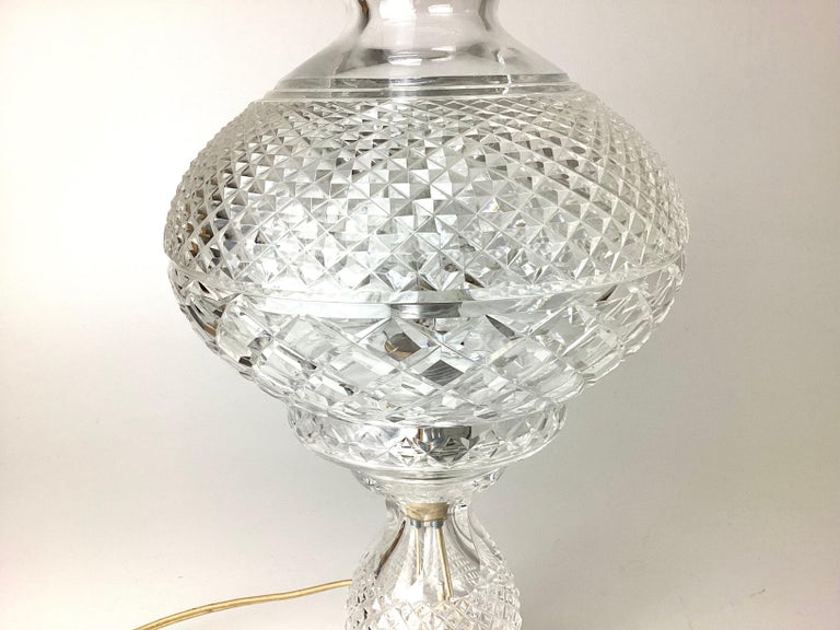 Waterford Crystal Inishmore Hurricane Table Lamp at 1stDibs