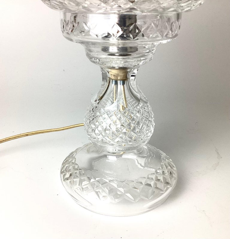 Waterford Crystal Inishmore Hurricane Table Lamp at 1stDibs