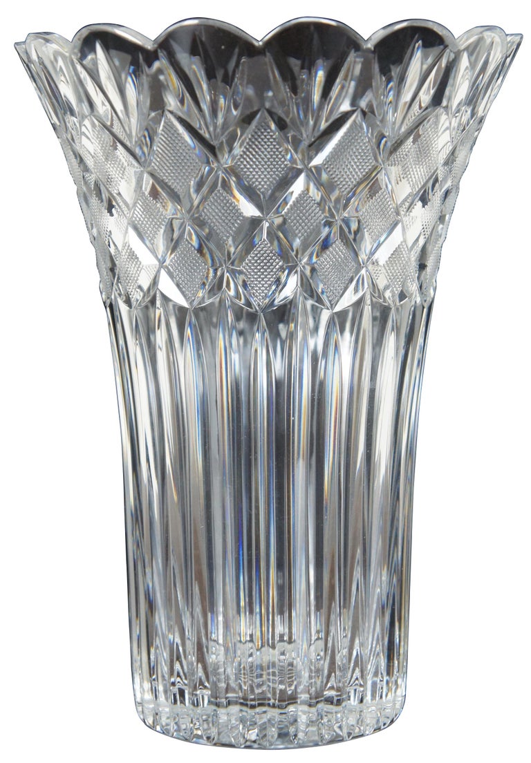Waterford Crystal Romance of Ireland Collection Irish Lace Vase w Box ...