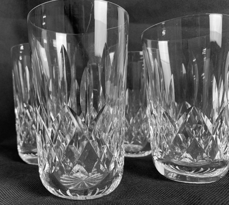 Waterford Lismore Pattern Set Of Four Highballtumbler Glasses At