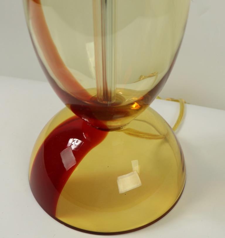 Waterford Evolution Art Glass Table Lamp with Original Shade at 1stDibs