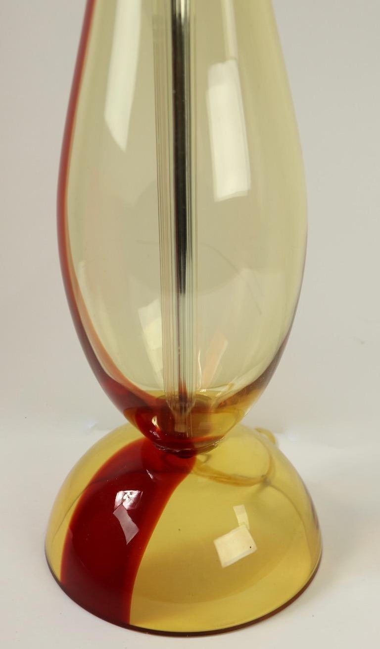 Waterford Evolution Art Glass Table Lamp with Original Shade at 1stDibs