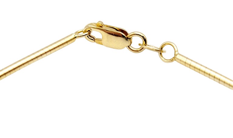 Watermelon Tourmaline and Diamond Linear Drop Pendant Necklace in 14 ...