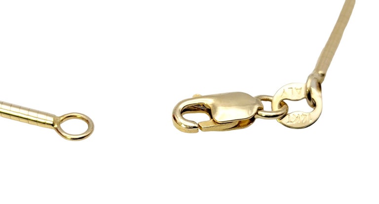 Watermelon Tourmaline and Diamond Linear Drop Pendant Necklace in 14 ...