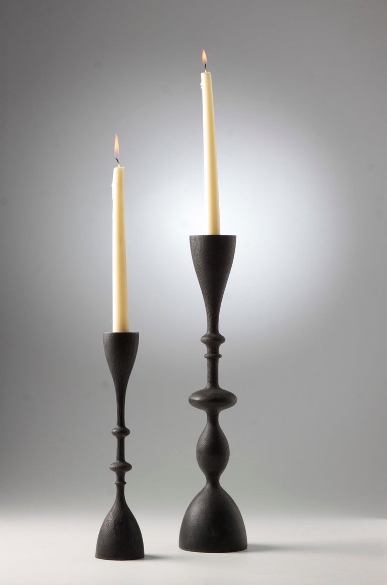 Wave Candlestick 'Small, Blackened' For Sale at 1stDibs