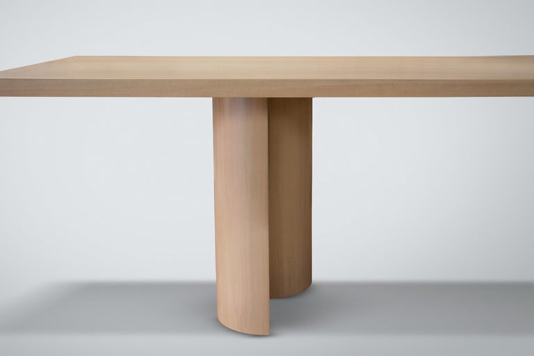Wave Dining Table in Hard Maple with Clear Lacquer by Chapter and Verse ...