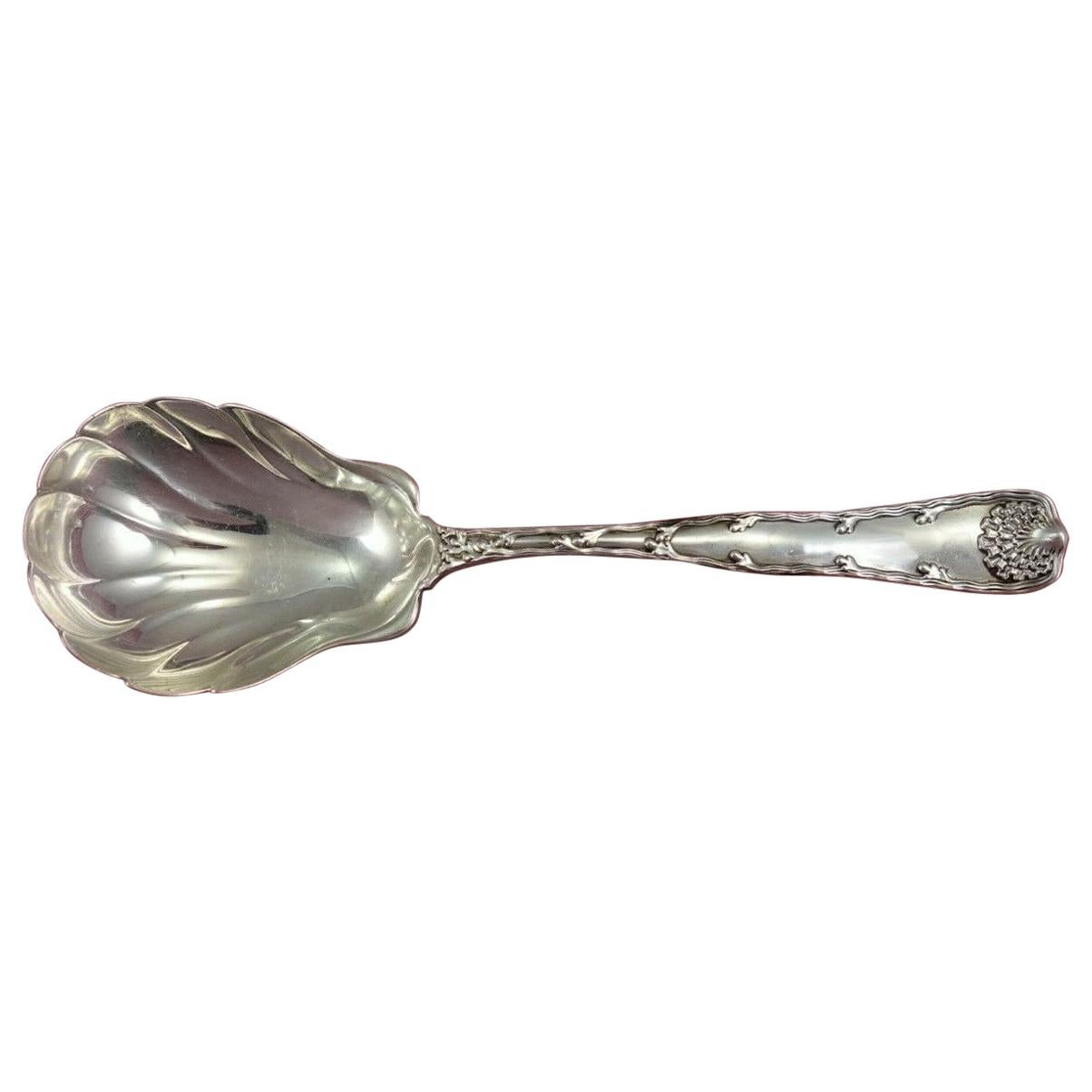 Wave Edge by Tiffany and Co. Sterling Silver Berry Spoon Clam Shell For ...