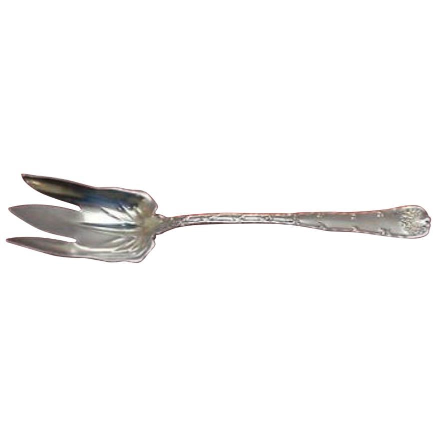 Wave Edge by Tiffany and Co. Sterling Salad Serving Fork Pointed Tines ...