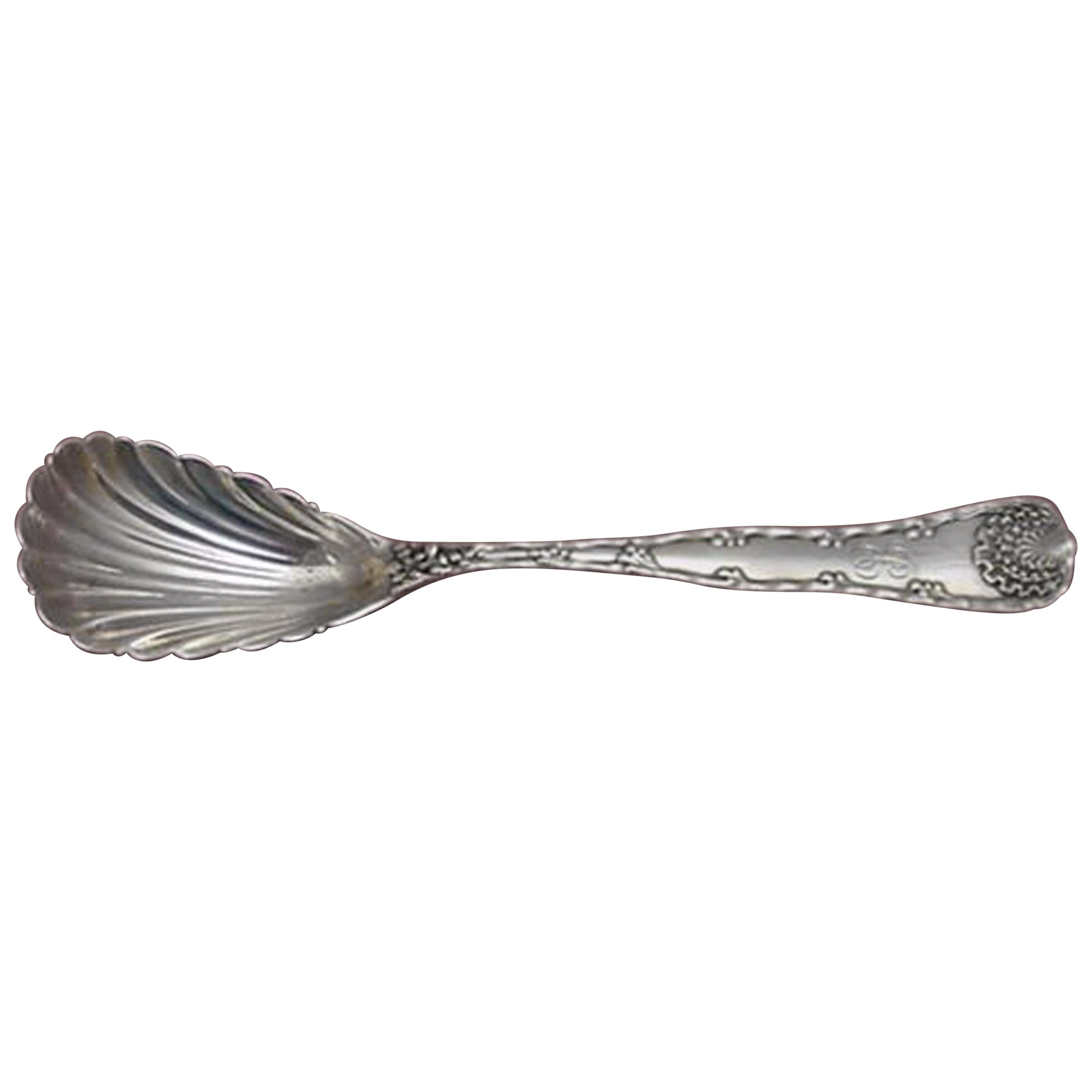Wave Edge by Tiffany and Co. Sterling Preserve Spoon Gold Washed Shell ...