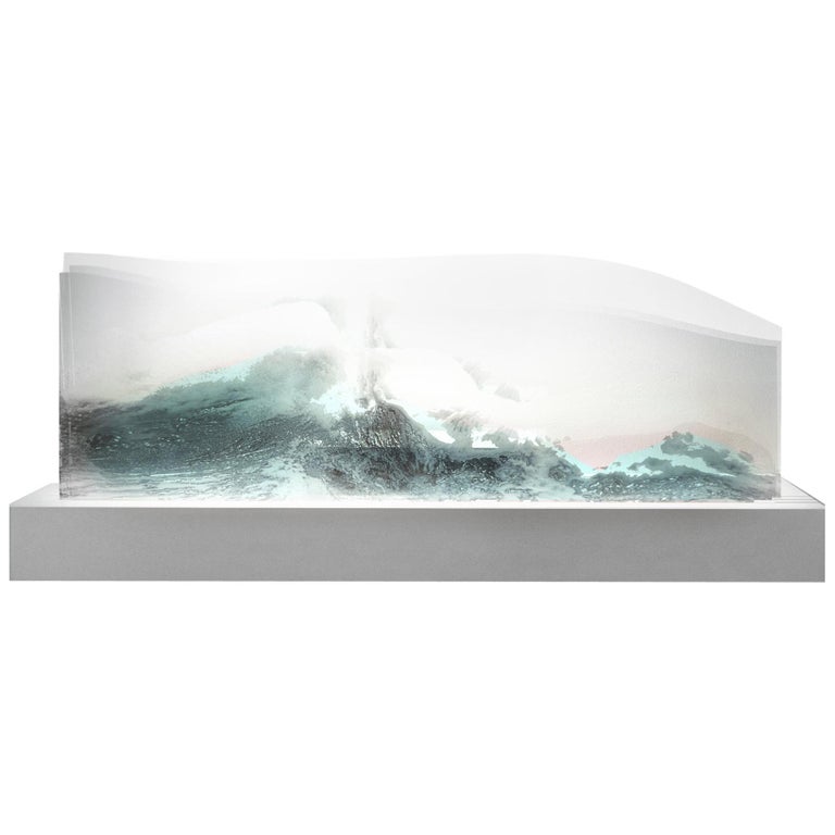 Wave, Sounding Glass Console Interactive Art Design, Printed Glass For ...