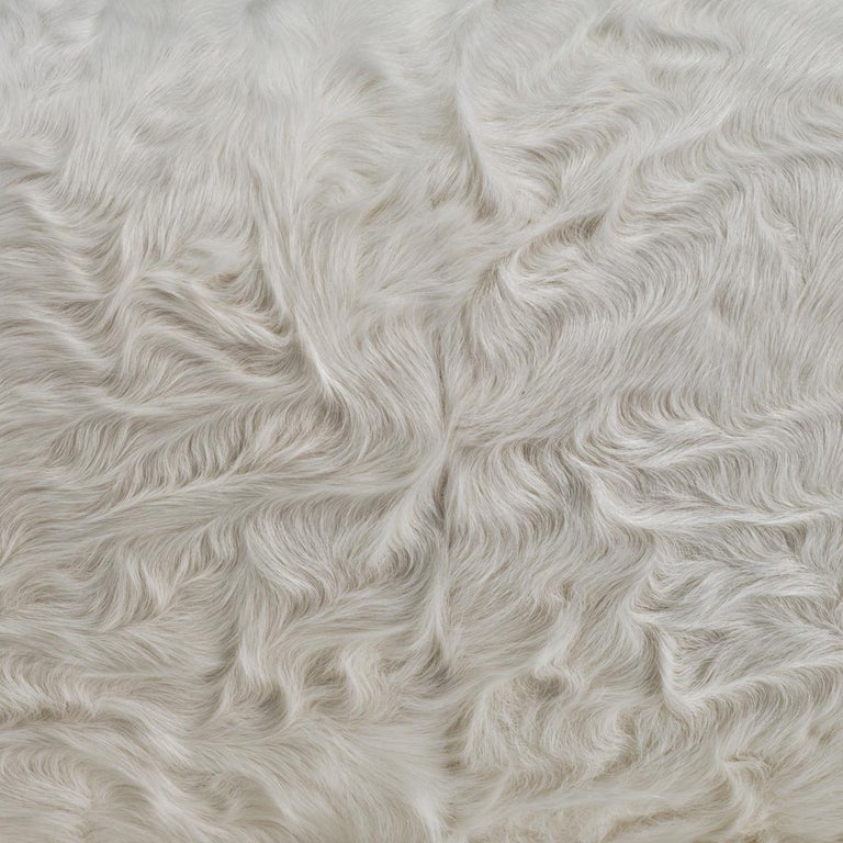 Waves White Xiangao Lamb Fur Pillow Cushion by Muchi Decor For Sale at ...
