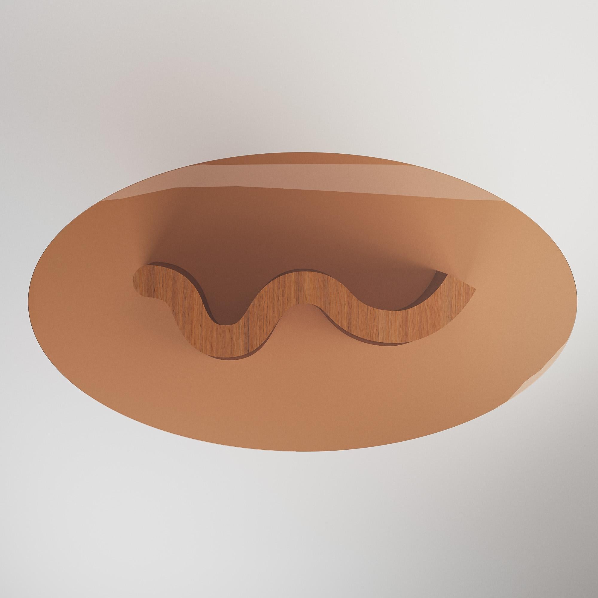 WaveWoo Dining Table with Glass Top For Sale at 1stDibs