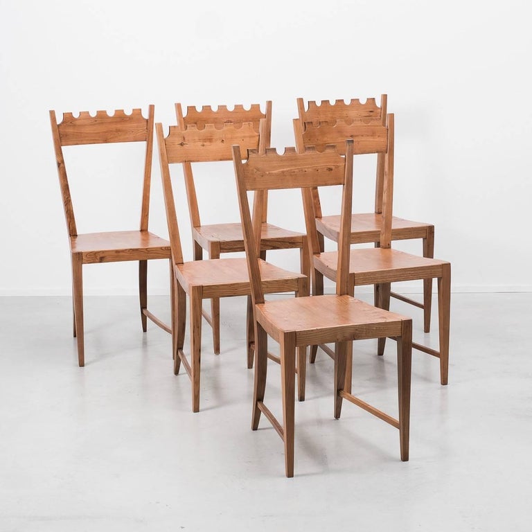 Wavy Back Chairs Attributed to Paolo Buffa at 1stDibs
