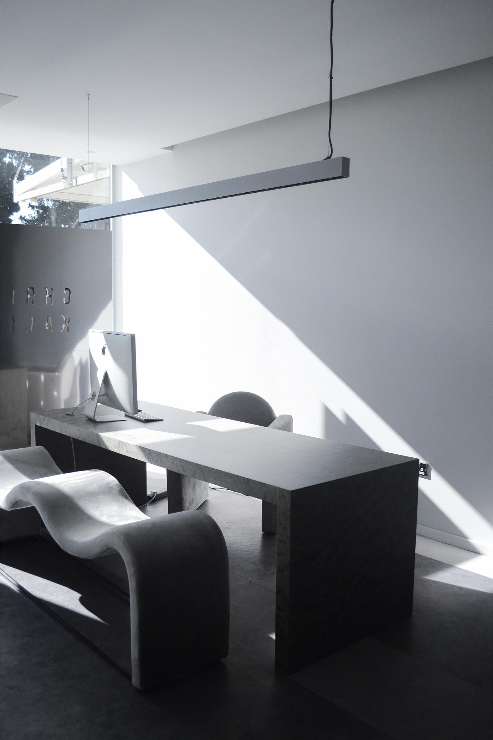 Wavy Bench Prototype in Silver Plush Fabric at 1stDibs