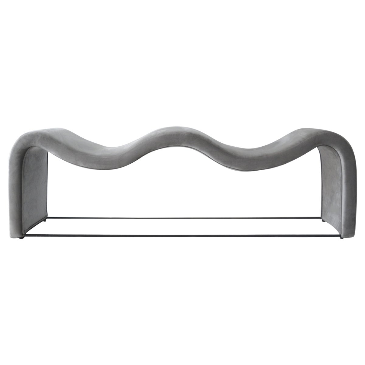 Sculptural Curved Bench at 1stDibs