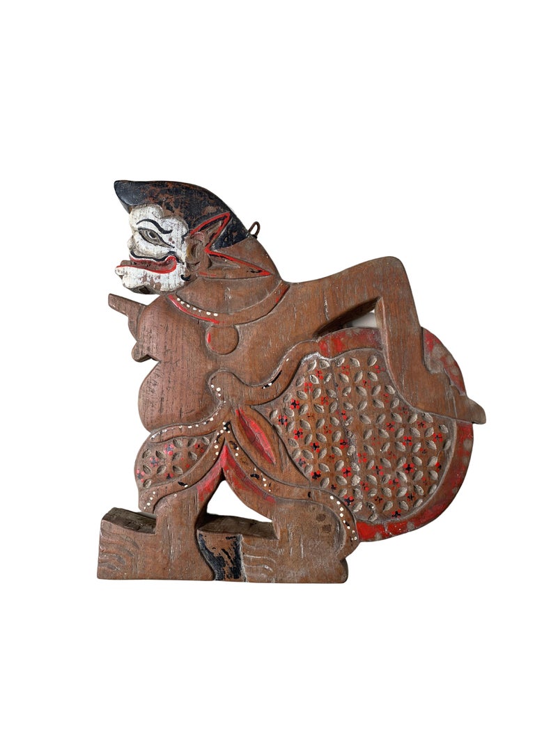 Wayang Puppet Wood Carving Set, Java, Indonesia, Mid-20th Century For ...