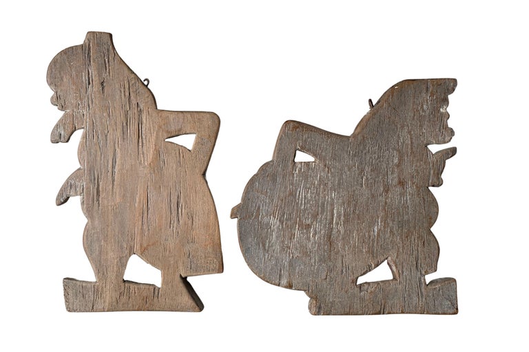 Wayang Puppet Wood Carving Set, Java, Indonesia, Mid-20th Century For ...