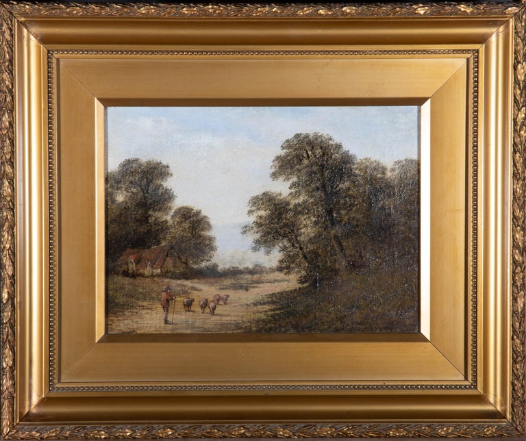 Wayland - Wayland - Late 19th Century Oil, Heading To New Pastures at ...