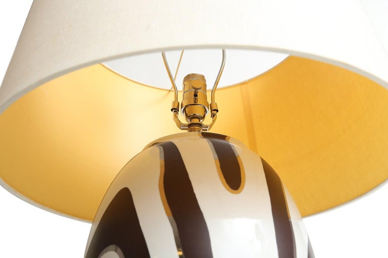 Waylande Gregory Zebra Table Lamp For Sale at 1stDibs | zebra lamps ...
