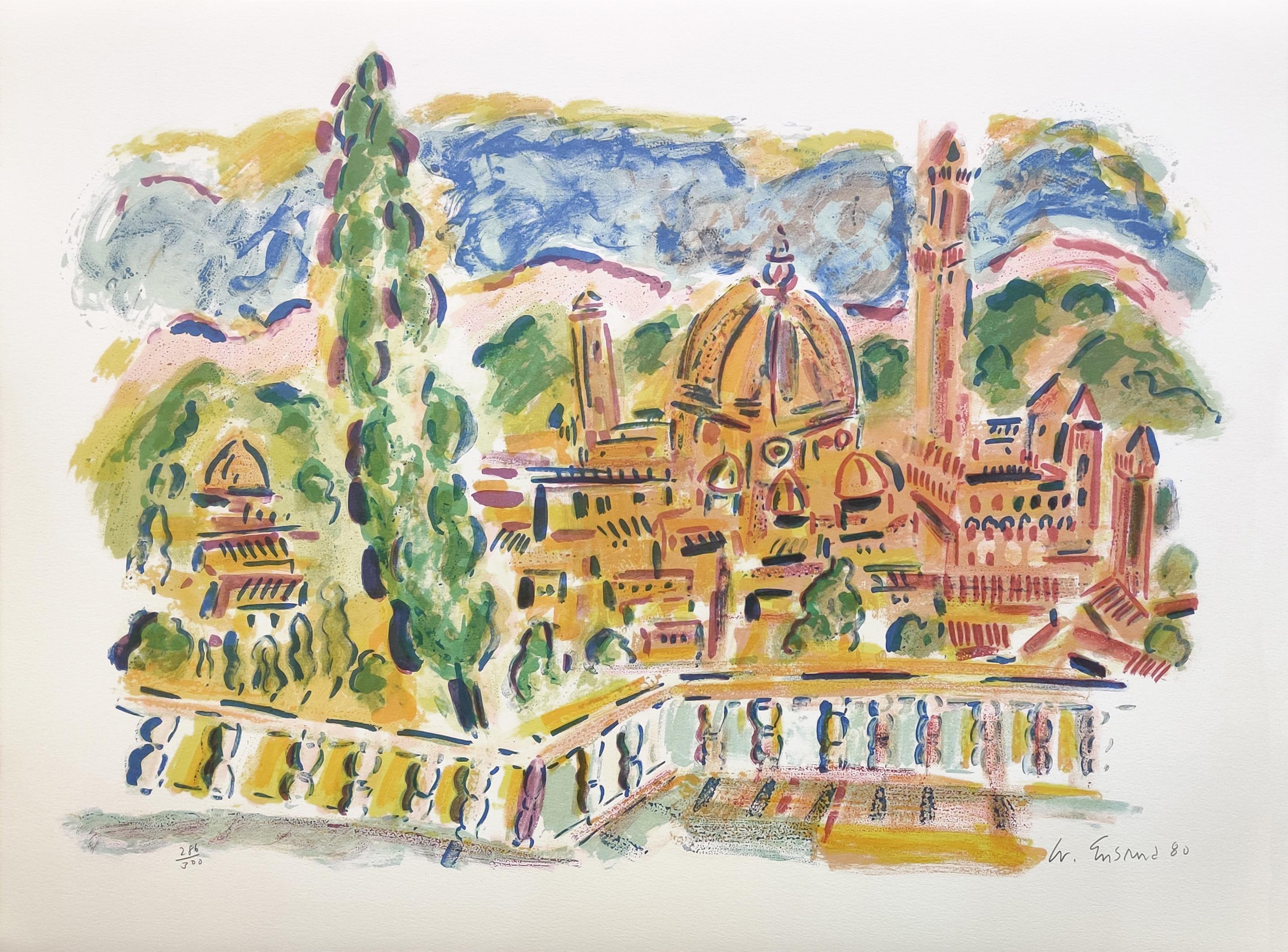 Remo Brindisi - Venice - Original Lithograph by Remo Brindisi - 1970s ...