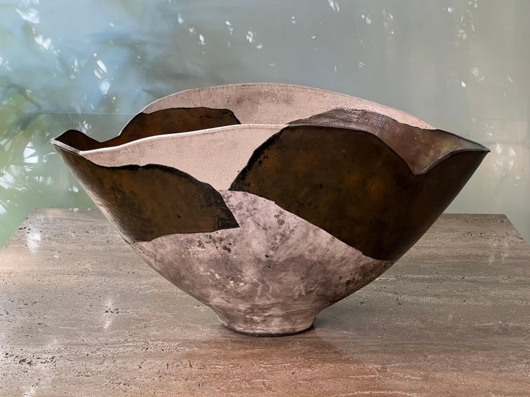 Wayne Higby Ceramic Landscape Series Bowl For Sale at 1stDibs