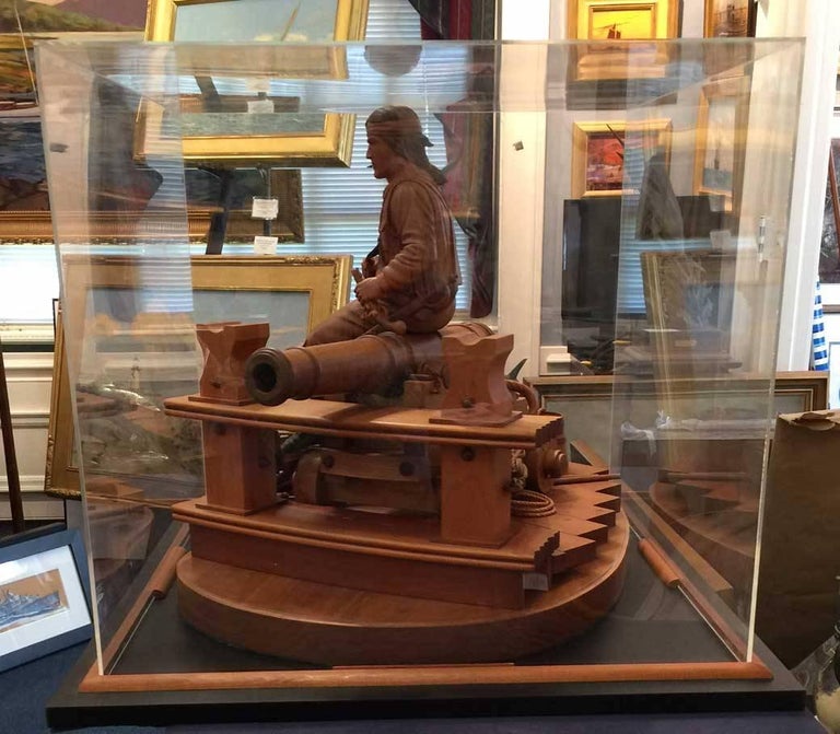 Wayne Holsopple - "The Bow Chaser" - 19th Century Sailor Seated on ...