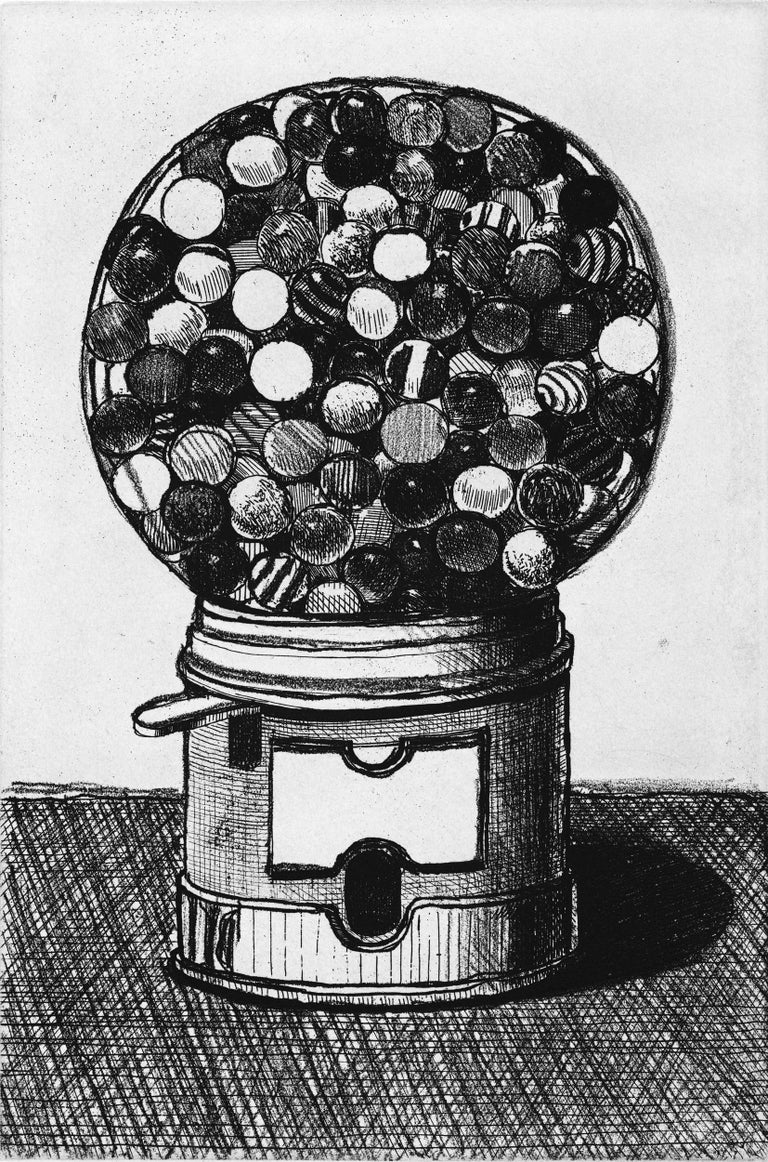 Wayne Thiebaud - Dark Gumball Machine For Sale at 1stDibs