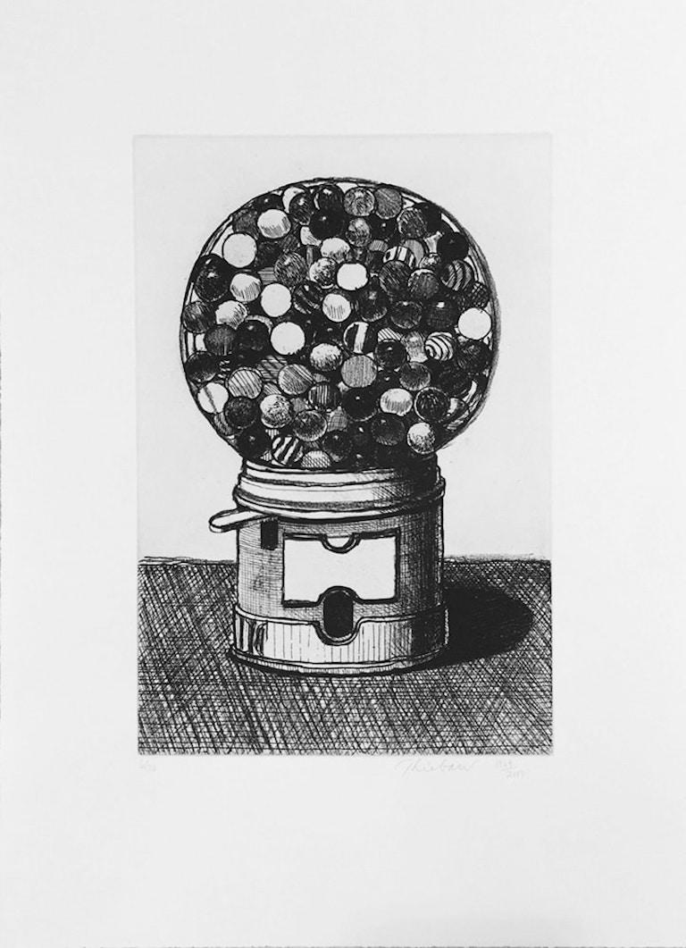 Wayne Thiebaud - Dark Gumball Machine, Wayne Thiebaud For Sale at 1stDibs