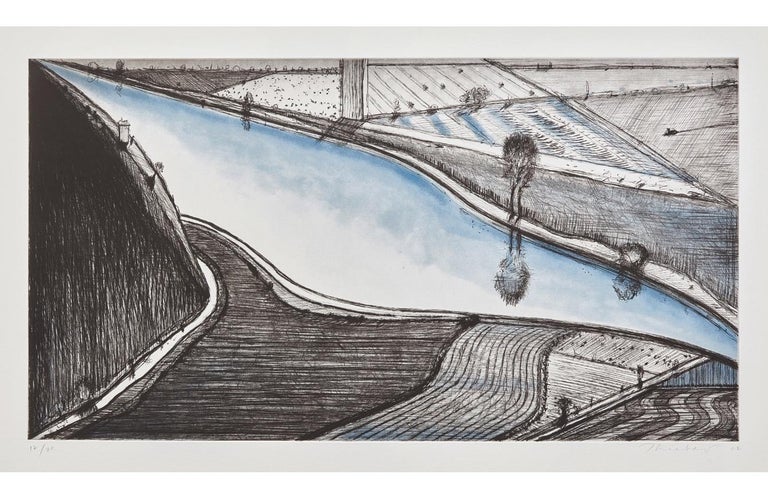 Wayne Thiebaud - Dark Hill River For Sale at 1stDibs